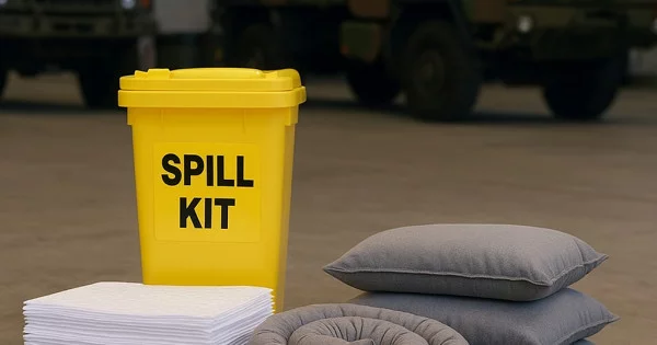 Best Practices for Using Spill Kits & Absorbents in Defence Industries