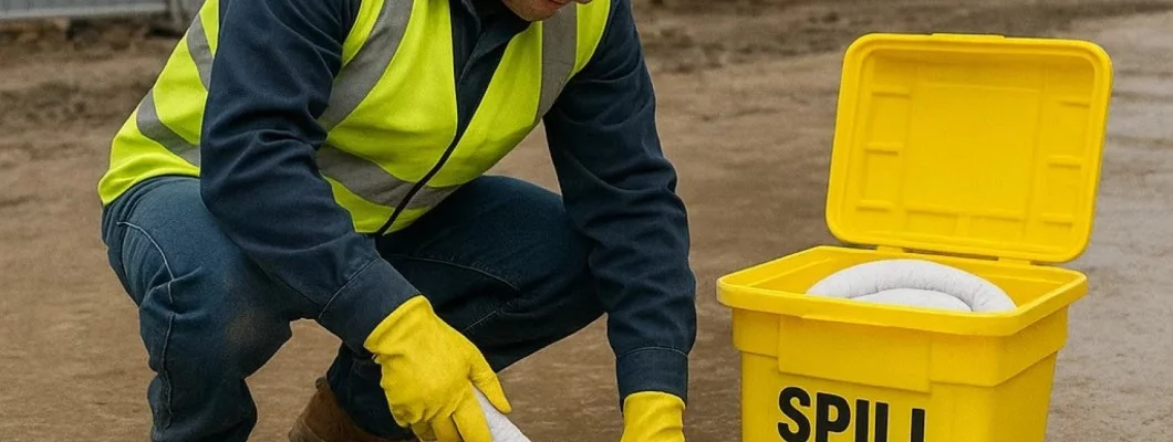 Using Spill Kits on Building Sites