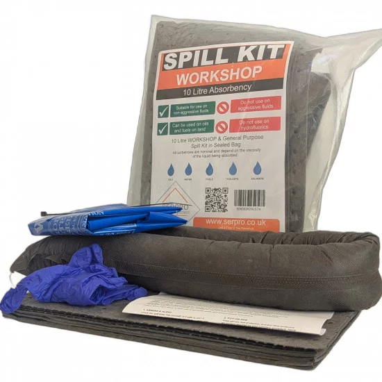 10 Litre Workshop Spill Kit General Purpose | Serpro Ltd