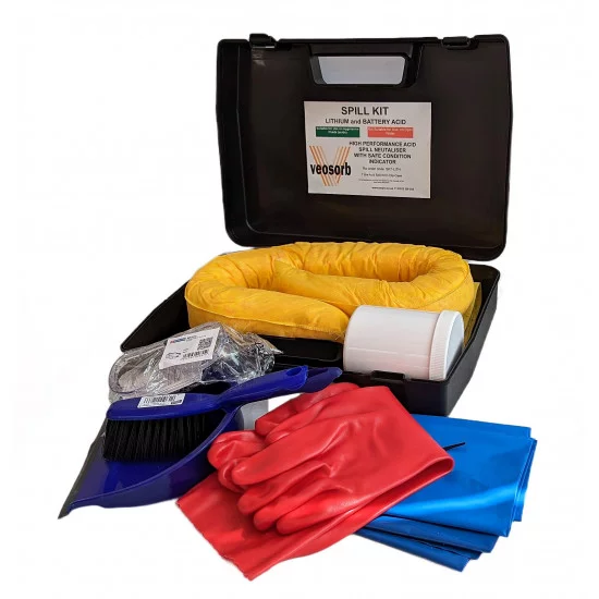 7 Litre Lithium and Battery Acid Spill Kit in Hard Carry Case | {brand ...